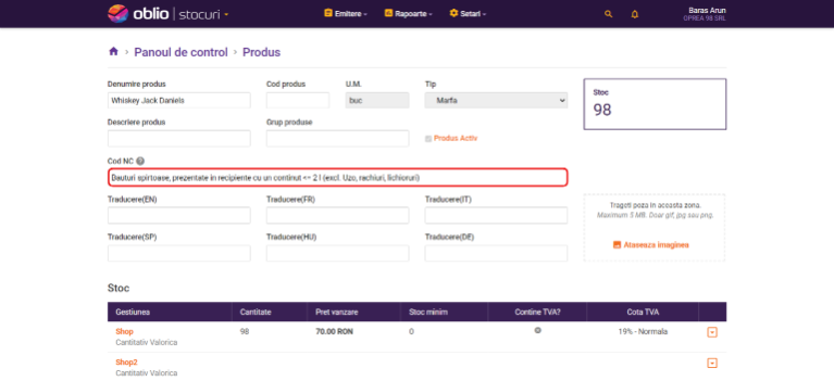 e-Factura | Integrare Oblio + e-Factura
